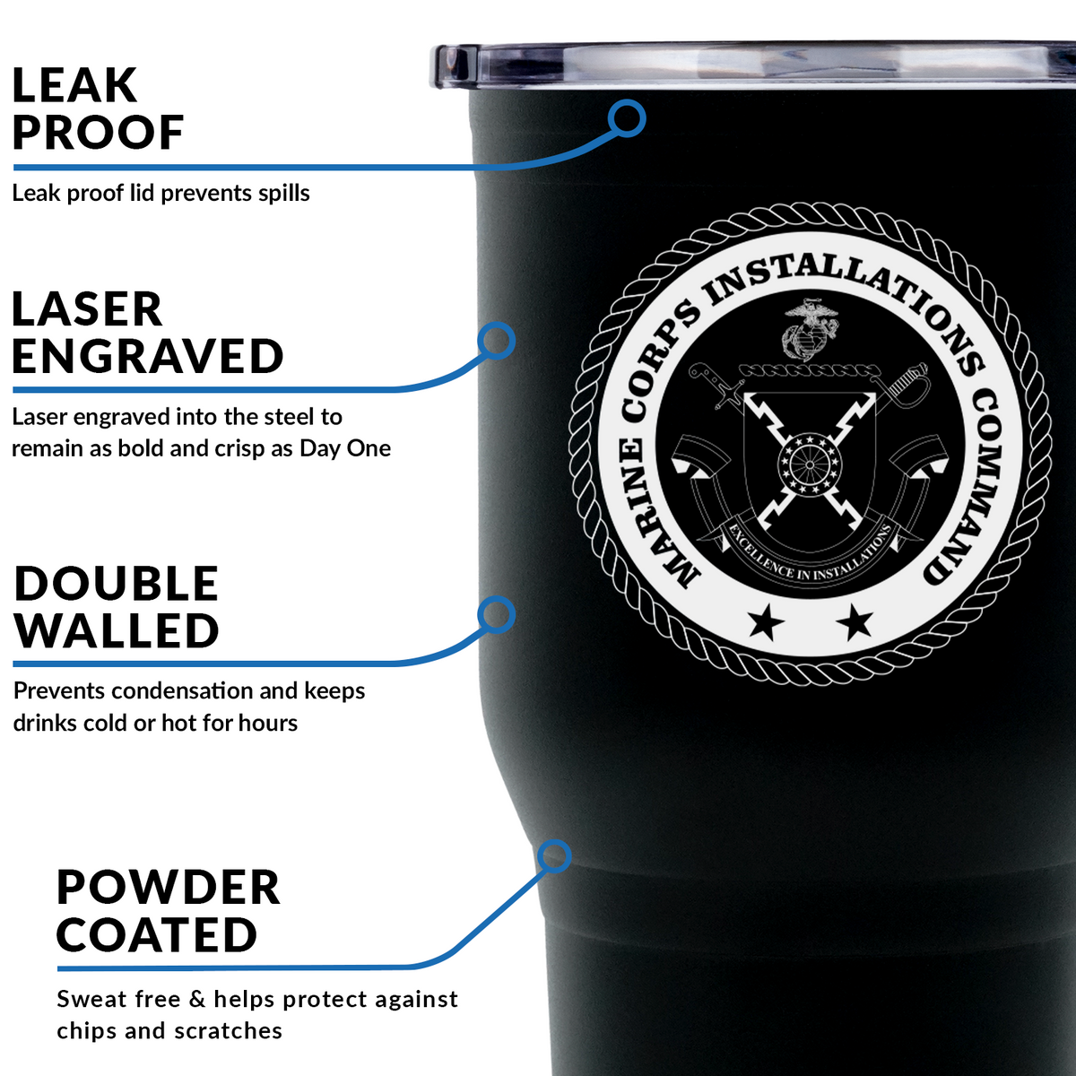 Marine Corps Installations Command USMC Marine Corps Tumbler
