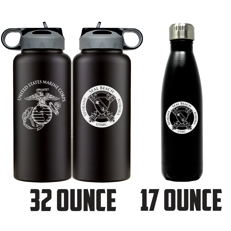 5th Bn 14th Marines USMC Insulated Water Bottle-USMC Gifts