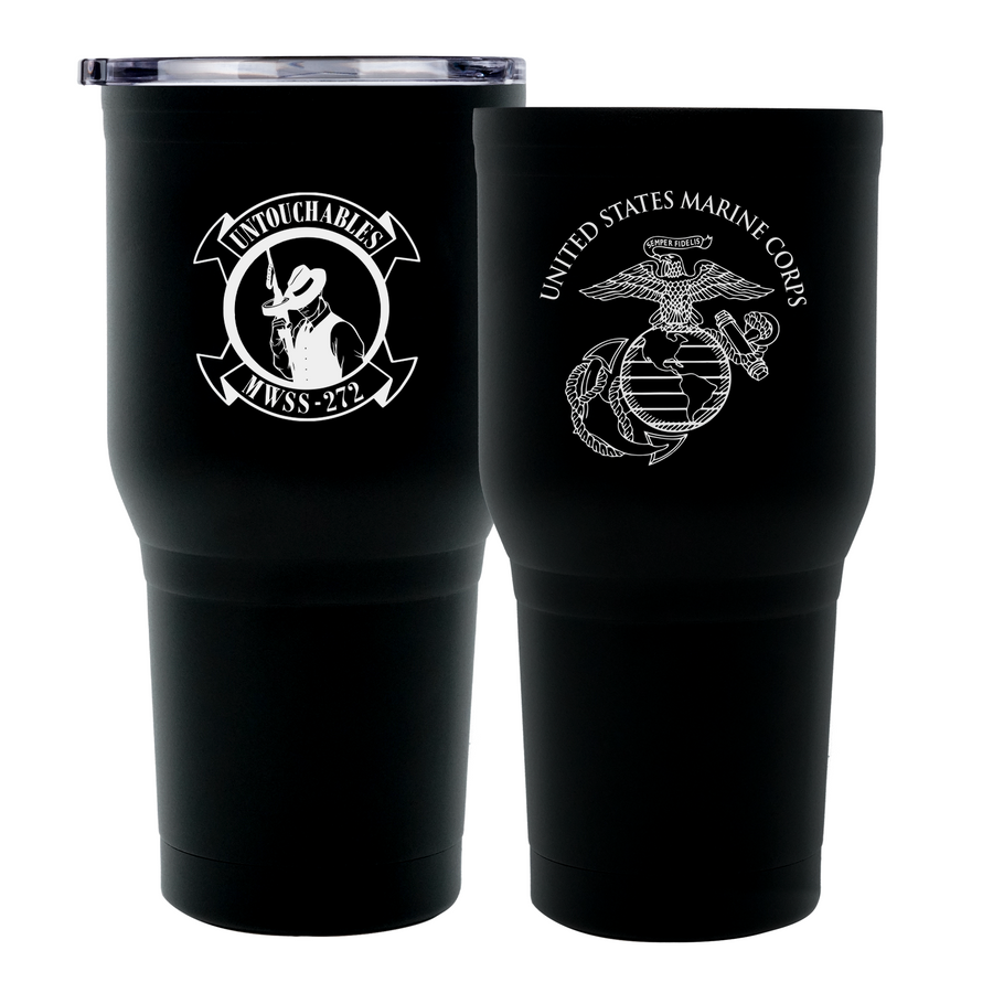 MWSS-272 USMC Insulated Tumbler Cup - Marine Corps Gifts
