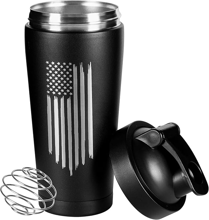 Flag - 24oz Shaker Bottle – Military Veteran Products