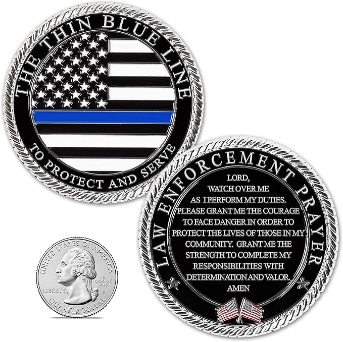 Police Officer - First Responder Prayer Coin – Military Veteran Products