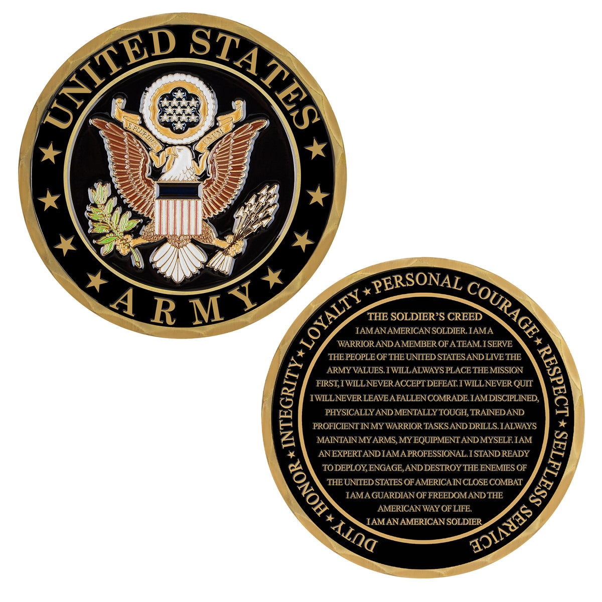 US Army - Soldier's Creed Challenge Coin