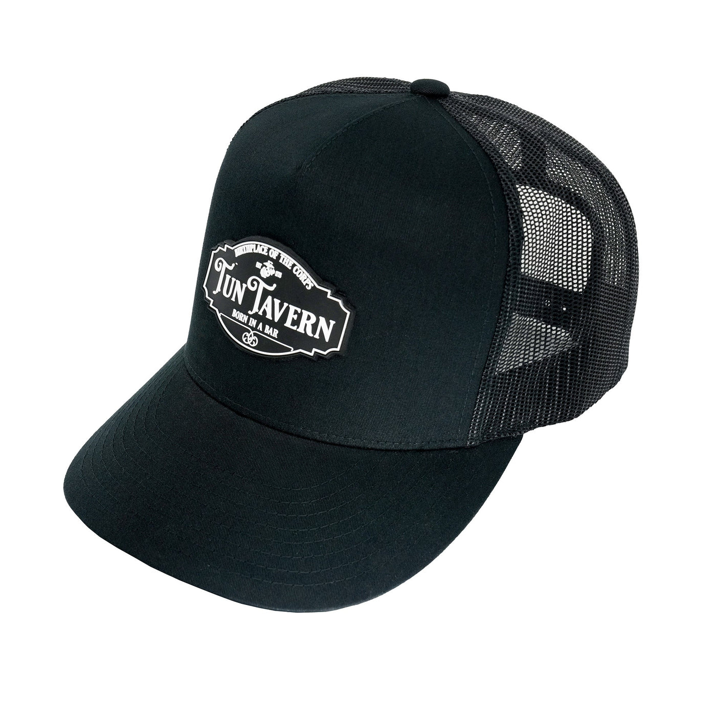 Tun Tavern Snapback Trucker Hat – USMC "Born in a Bar" 5-Panel Cap