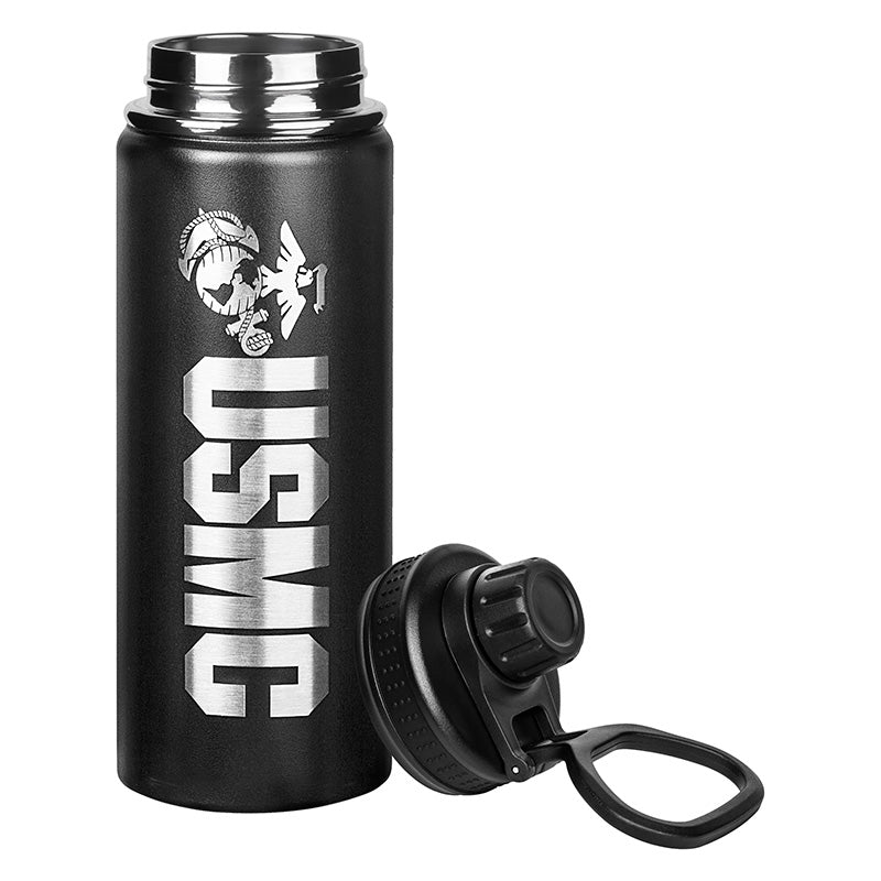 20oz Marine Corps Water Bottle - Stainless Steel USMC Water Bottle ...