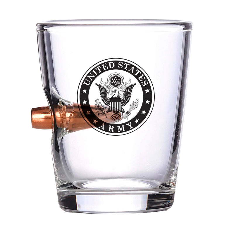 ARMY Bullet Shot Glass – Real .308 Solid Copper Bullet – Military ...