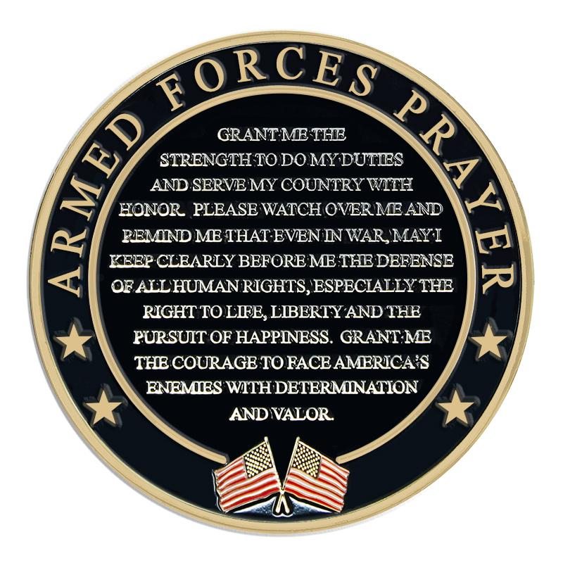 US Army Prayer Coin - Army Valor Challenge Coin – Military Veteran Products
