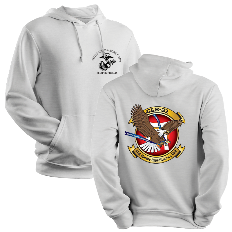 Combat Logistics Battalion-31 (CLB-31) USMC Unit Hoodie – Military ...