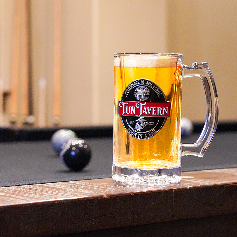 USMC Tun Tavern Pint Drink Glass-Large Size Marine Corps Beer Mug ...