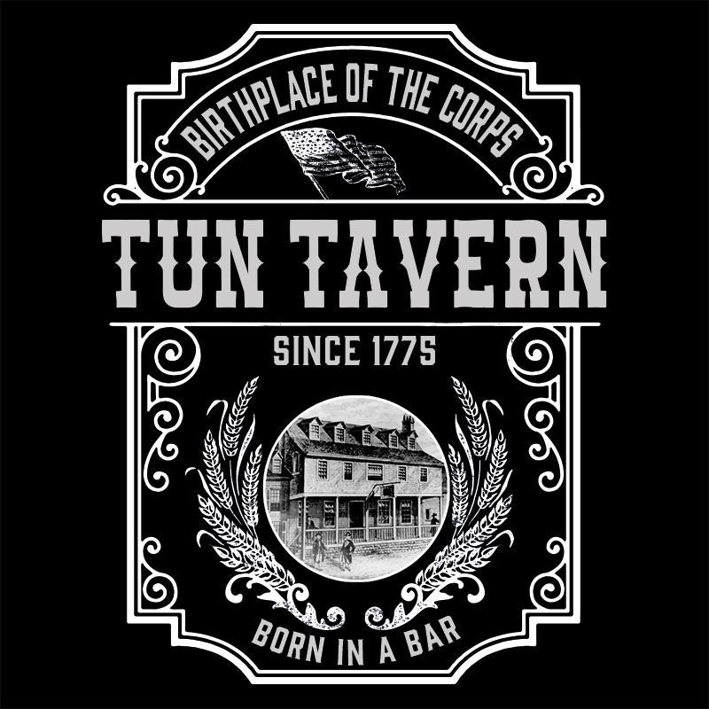 USMC Tun Tavern Whiskey Label Marine Corps Hoodie – Military Veteran ...